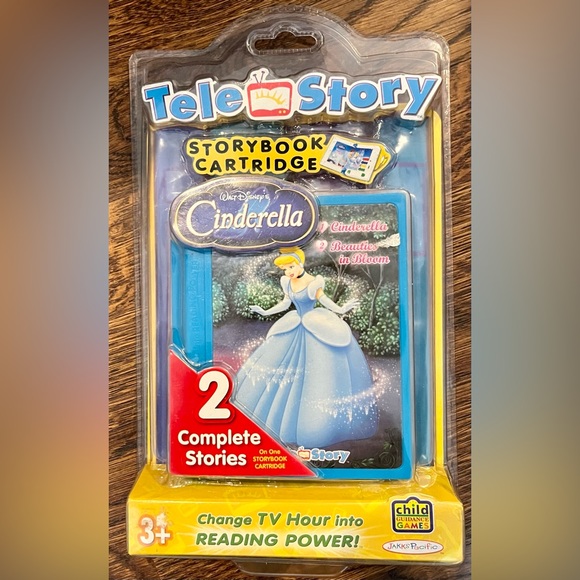 Disney | Toys | Telestory Disney Cinderella Storybook Cartridge Reader ...